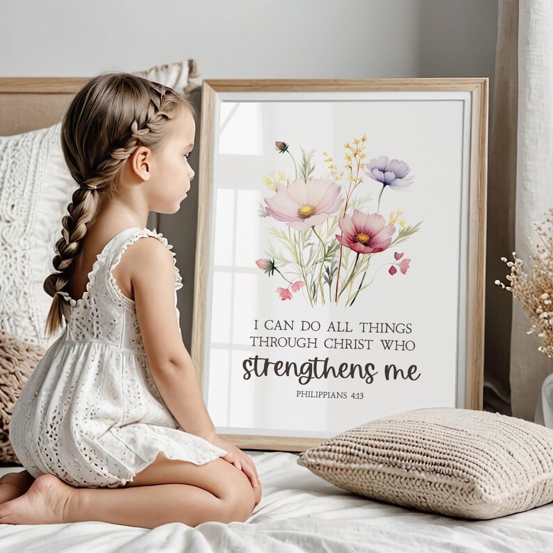 Philippians 4:13 Printable, I Can Do All Things Through Christ, Bible ...