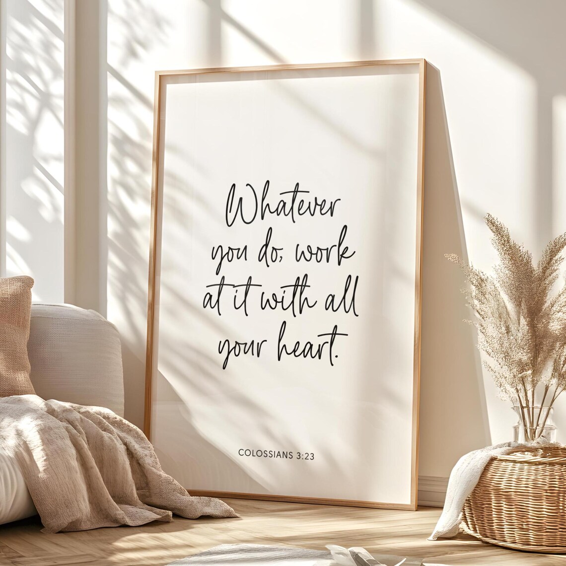 Colossians 3:23 Printable, Whatever You Do Work at It With All Your ...