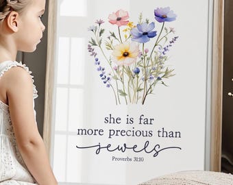 She is Far More Precious Than Jewels, Christian Hymn, Vintage Bible ...