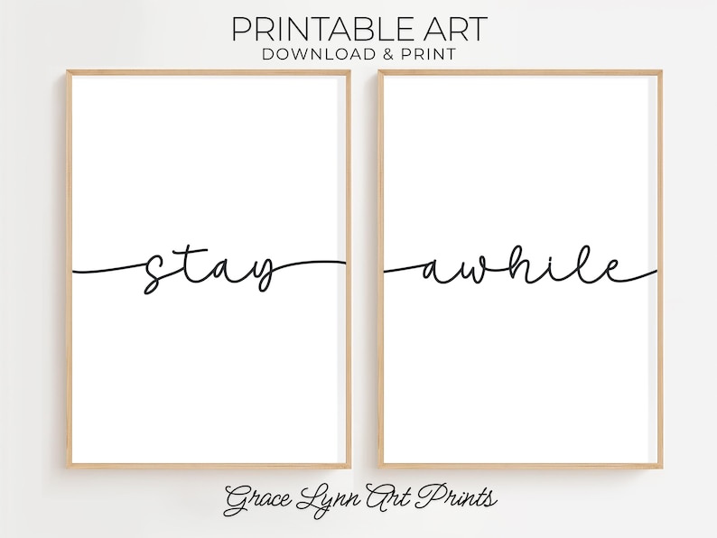 Guest Room Printable, Over the Bed Sign, Printable Bedroom Wall Art ...