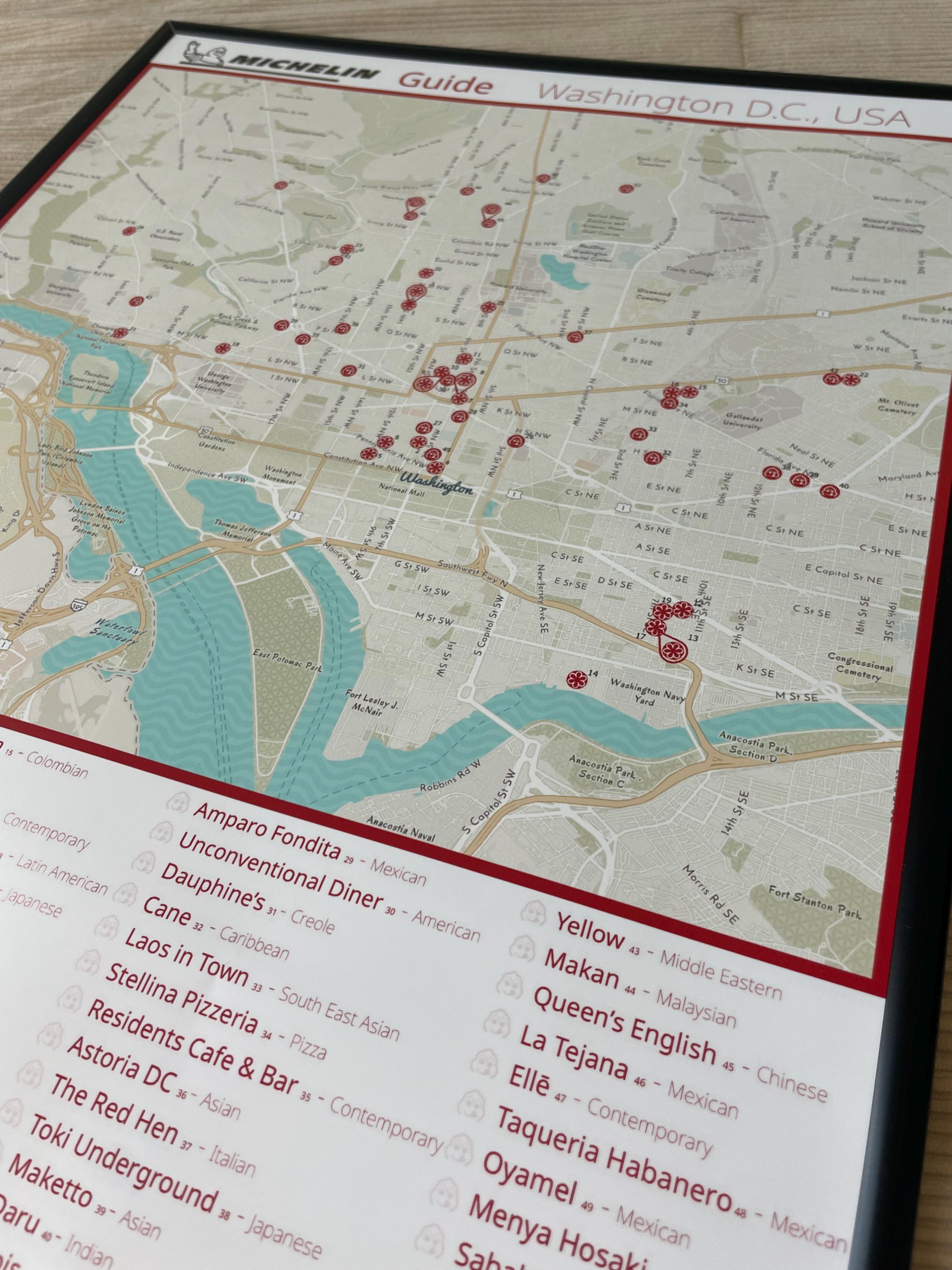 2025 Michelin Guide Map, Interactive Poster With Visit Tracking ...