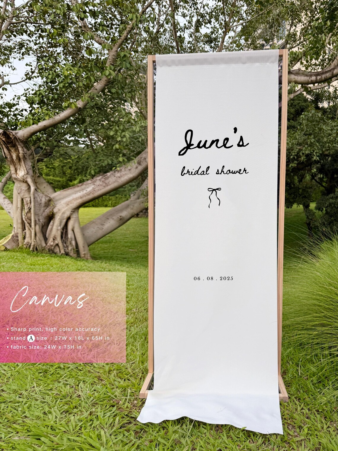 Chiffon Welcome Sign, Bridal Shower Fabric Banner, Canvas Sign, Linen ...