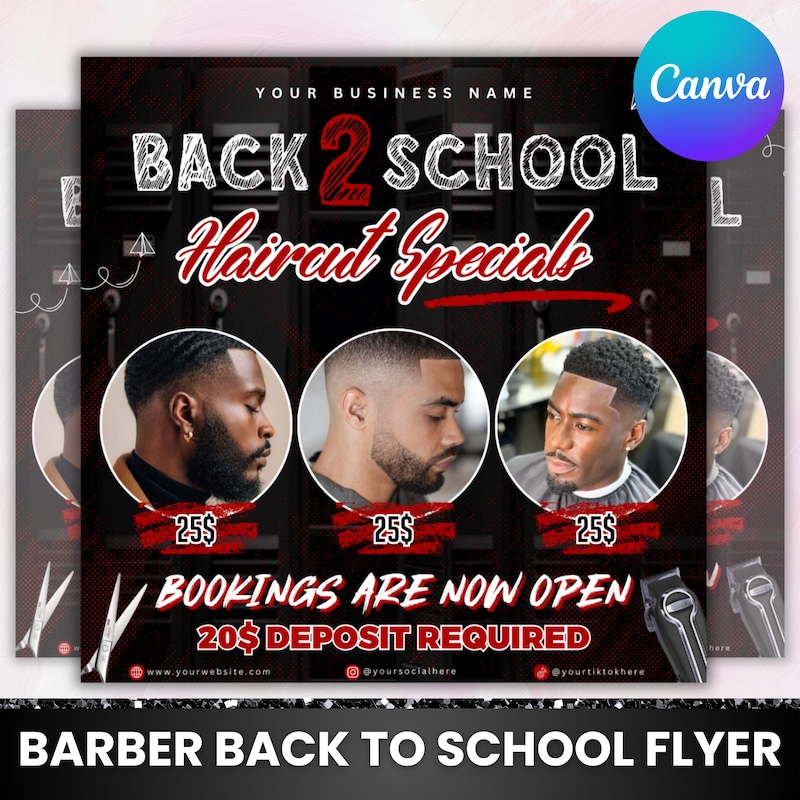 Barber School Haircuts - Etsy UK