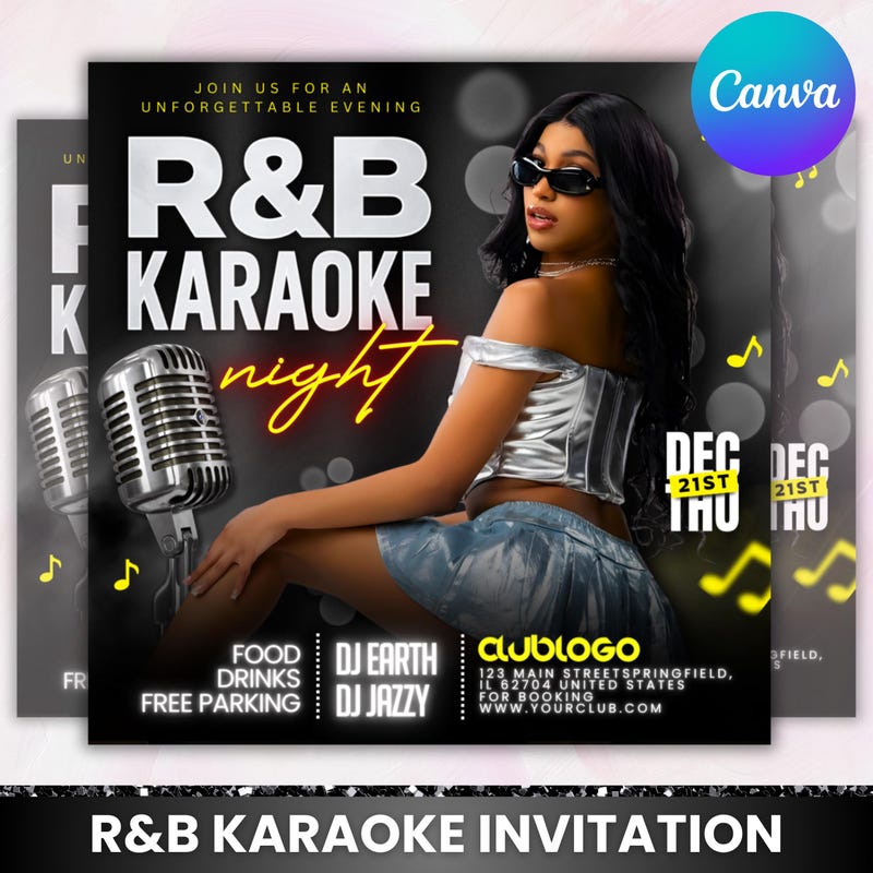 R&b Flyer Template - Etsy