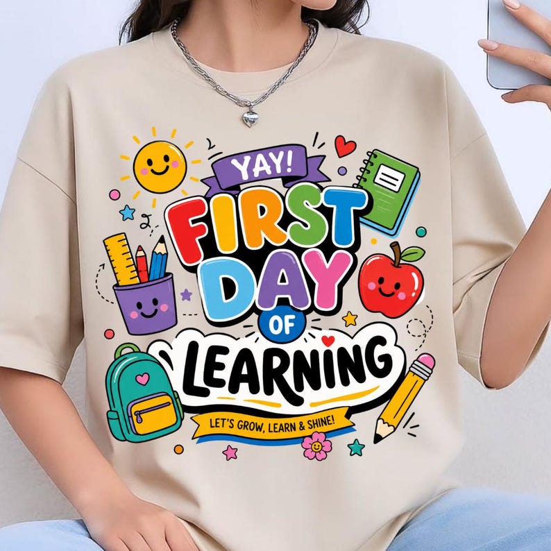 Happy First Day of School PNG | Teacher Coquette Bow Design | Classroom ...