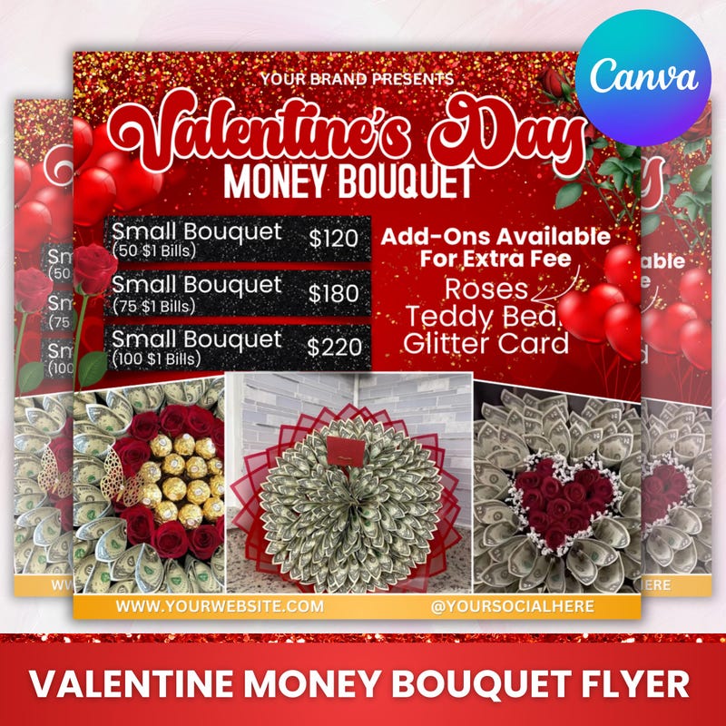 Valentines Money Bouquet - Etsy
