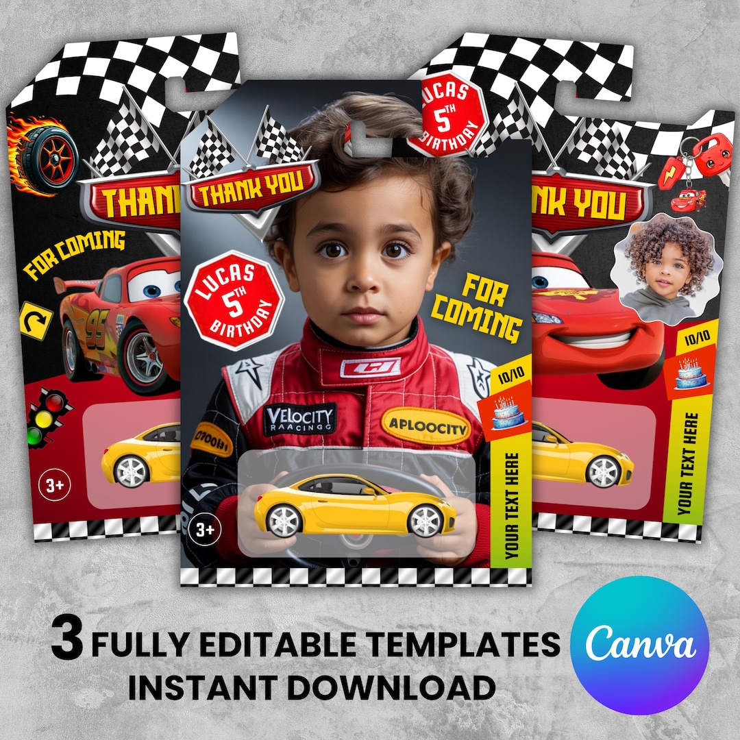 Toy Car Packaging, Toy Car Packaging Template, Printable Car Birthday ...