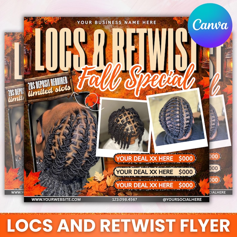 Locs Specials Flyer, Dread Locks Flyer, Hair Specials Flyer, Locs and ...