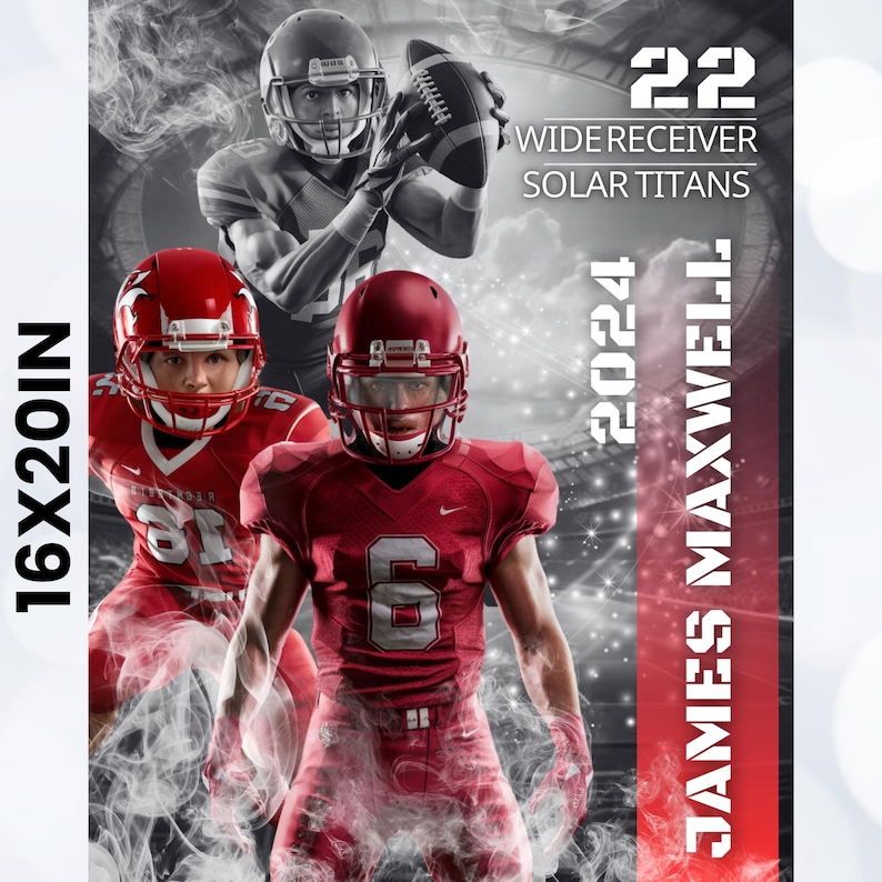 Football Poster Canva Template: Sports Background & Digital Backdrop ...
