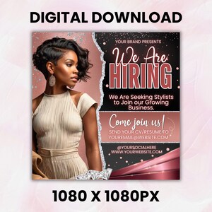 We Are Hiring Flyer, Join Our Team Flyer, Salon Team Members Wanted ...