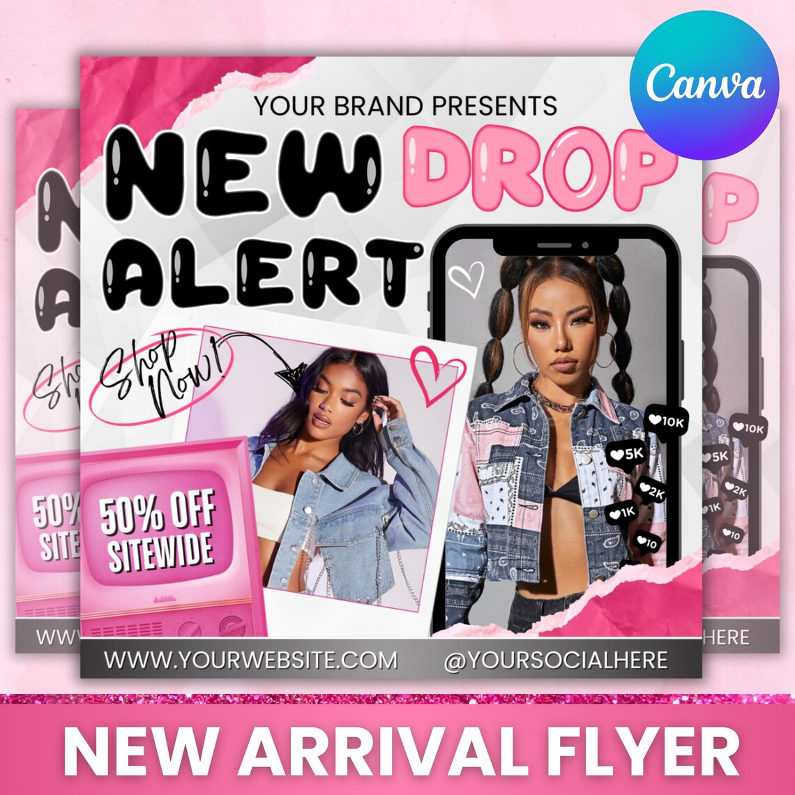 New Arrivals Flyer, New Collection Flyer, Boutique Sale Flyer, Clothing ...