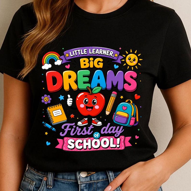 Happy First Day of School PNG | Teacher Coquette Bow Design | Classroom ...