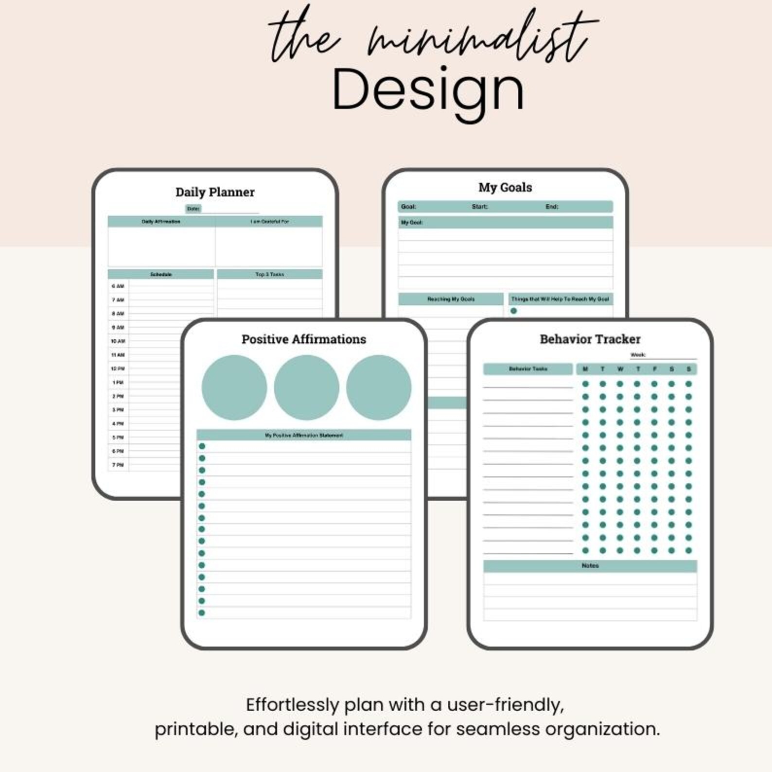 Depression Planner / Mental Health Therapy / Medication Tracker ...