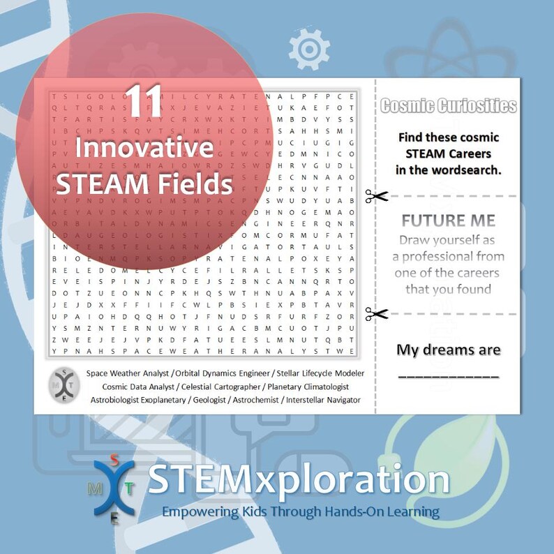 11 Printable Innovative STEAM Careers Wordsearches With Bonus ...