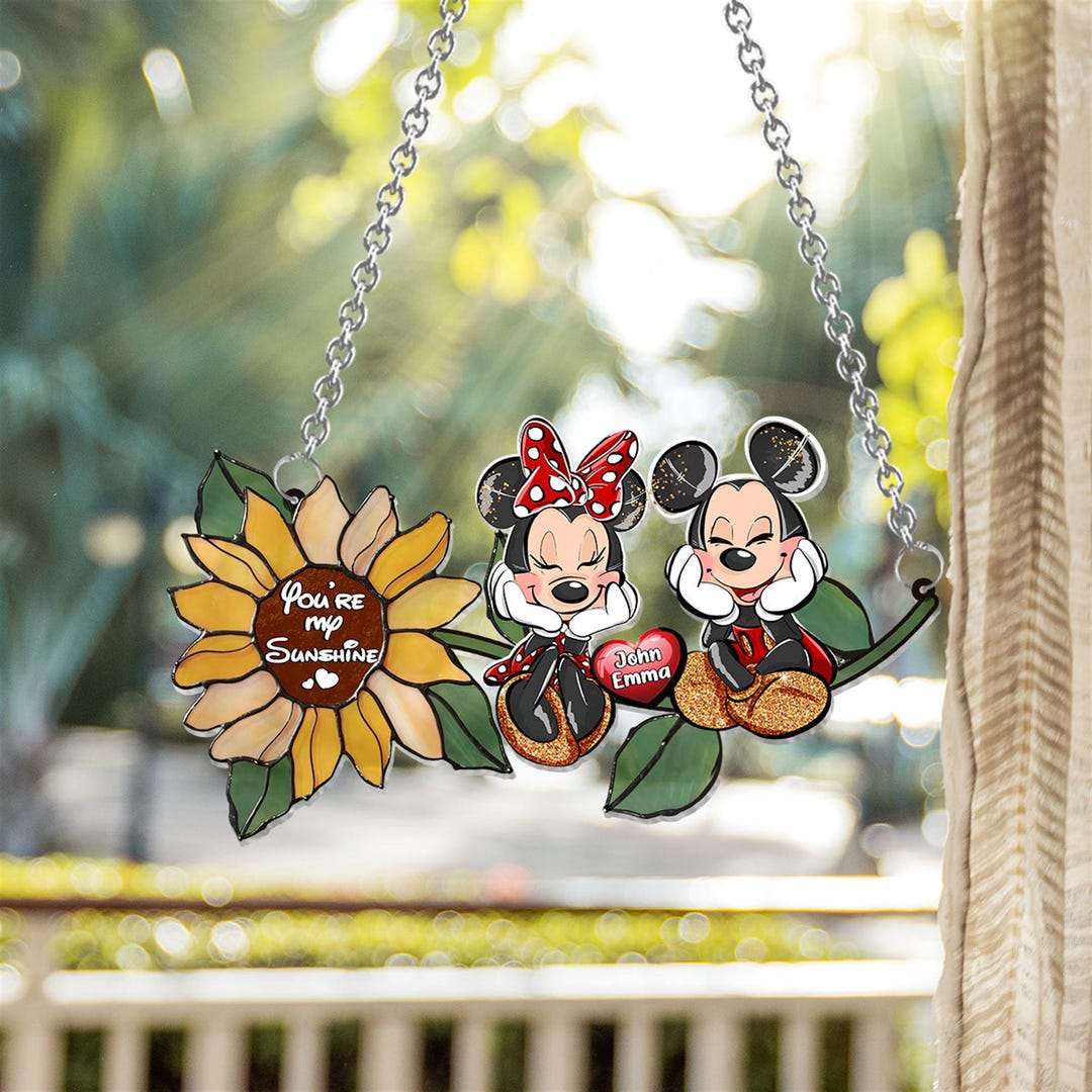 You're My Sunshine Custom Mickey Mouse Window Hanging Suncatcher ...