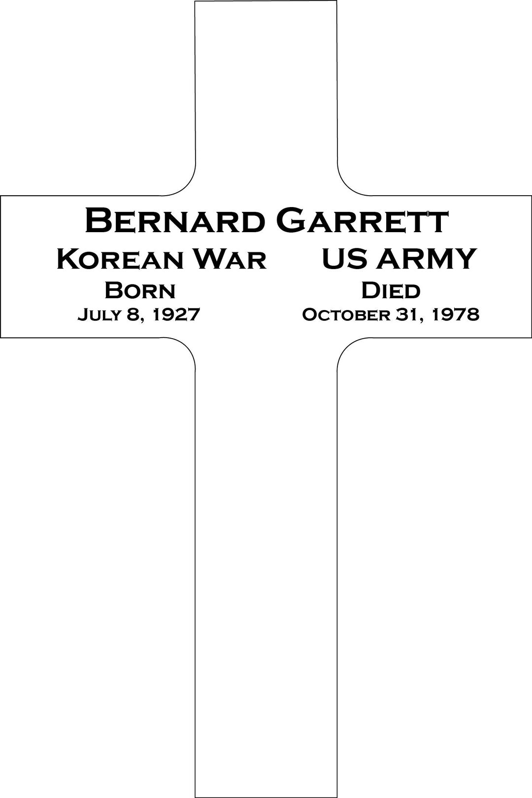 Tombstone Template Bernard Garret, Micheal Myers Victim From Halloween ...