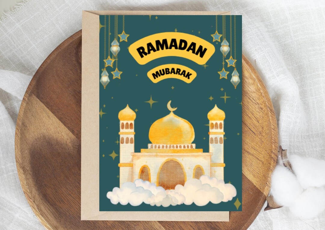 Printable Ramadan Greeting Card, Digital Card, Islamic Ramadan Card ...