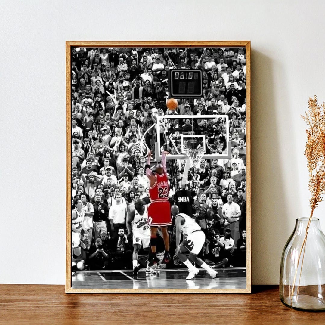 Basketball Canvas Poster - NBA Wall Decor - Basketball Theme Art for ...