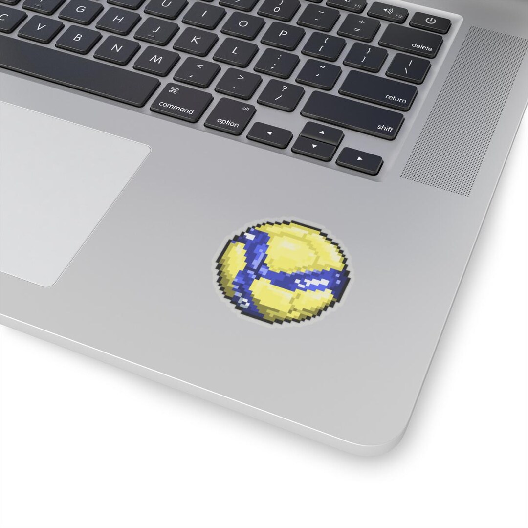 Volleyball Pixel Art Sticker Gift for Players, Sports Fans, Kiss-cut ...