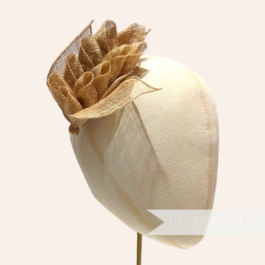 Hattie Wheat Husk With Leaves Sinamay Hat Trim - for Millinery (hat ...