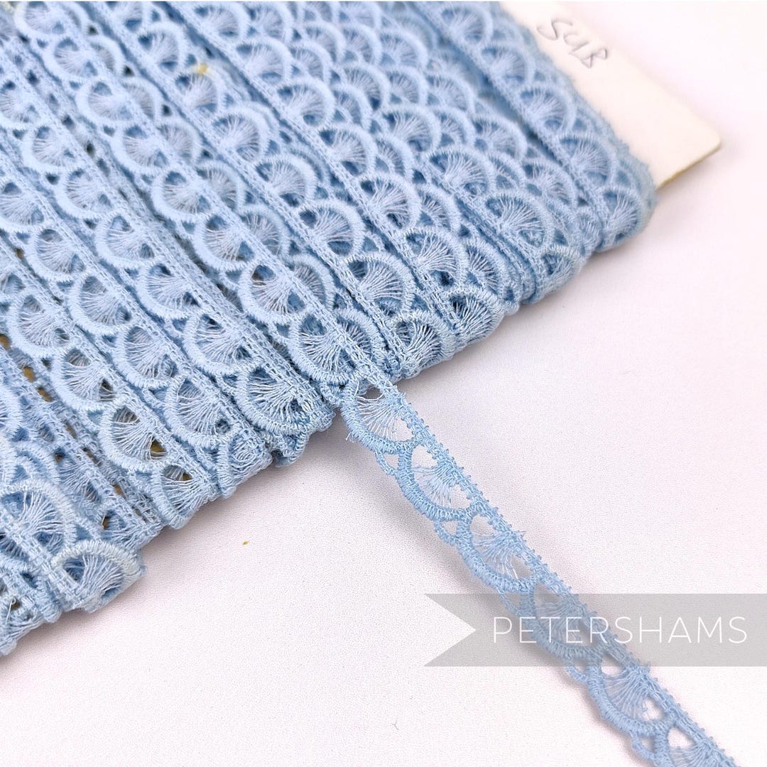 Pretty Fan 9mm Vintage 1950/60ss Cotton Guipure Lace for Dressmaking ...