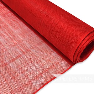 Sinamay Fabric for Millinery, Hat & Fascinator Making 1/2 Metre - Red ...