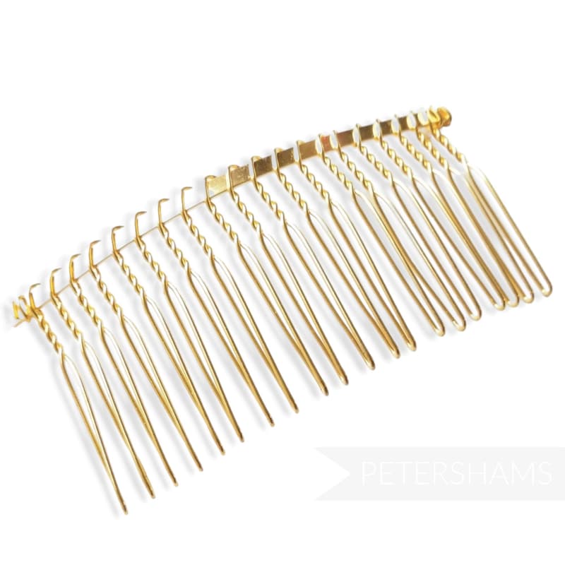 Gold Hair Comb - Etsy