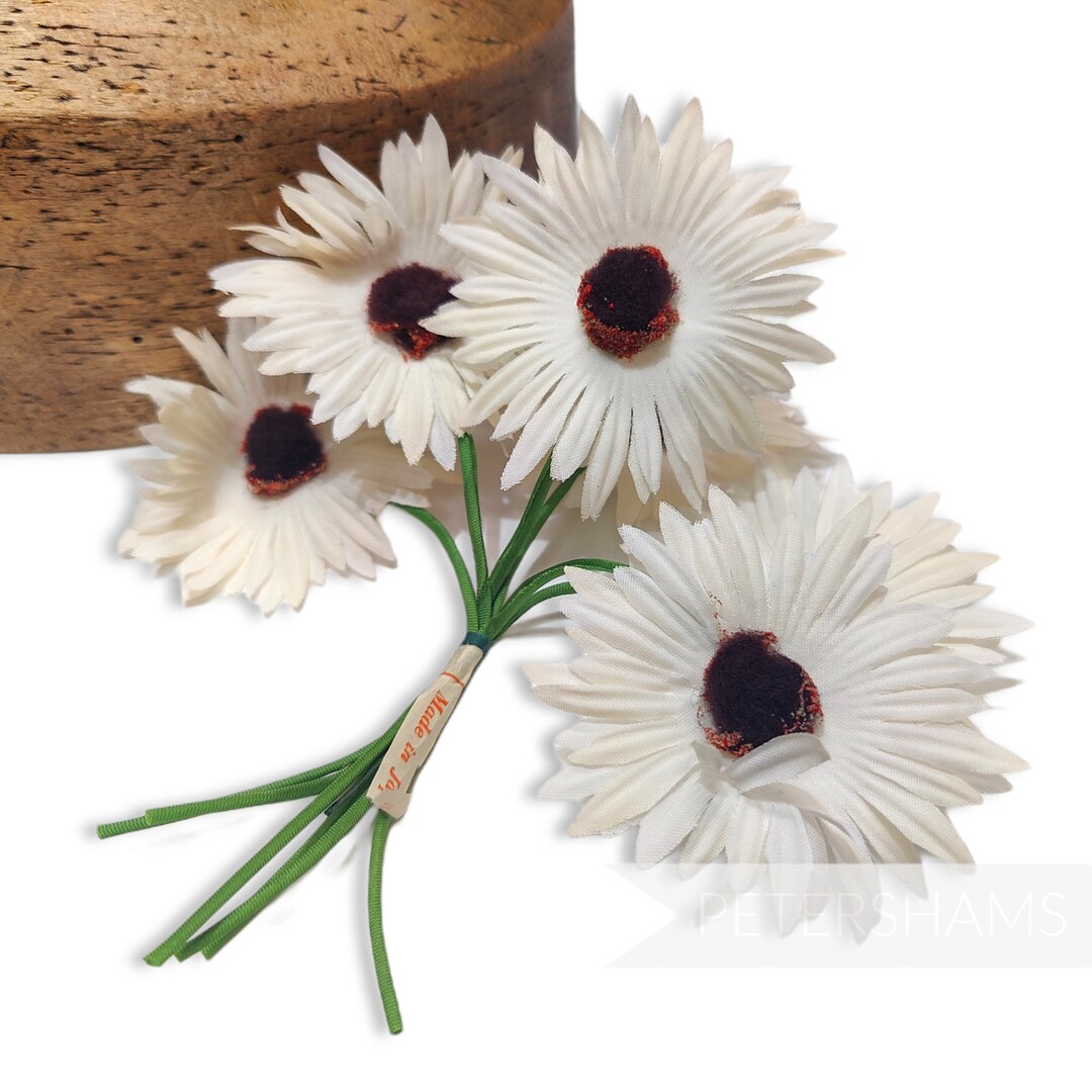 Vintage 1950/60s 'aarti' Wired Japanese Daisy Flowers - 6 Stems - for ...