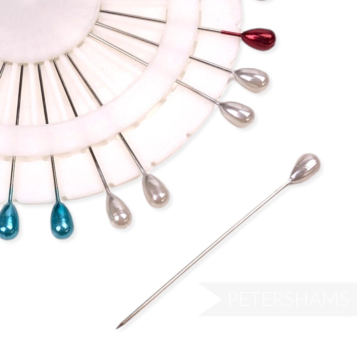 Set of 30 Vintage Inspired Long Teardrop Head Pins for Millinery ...