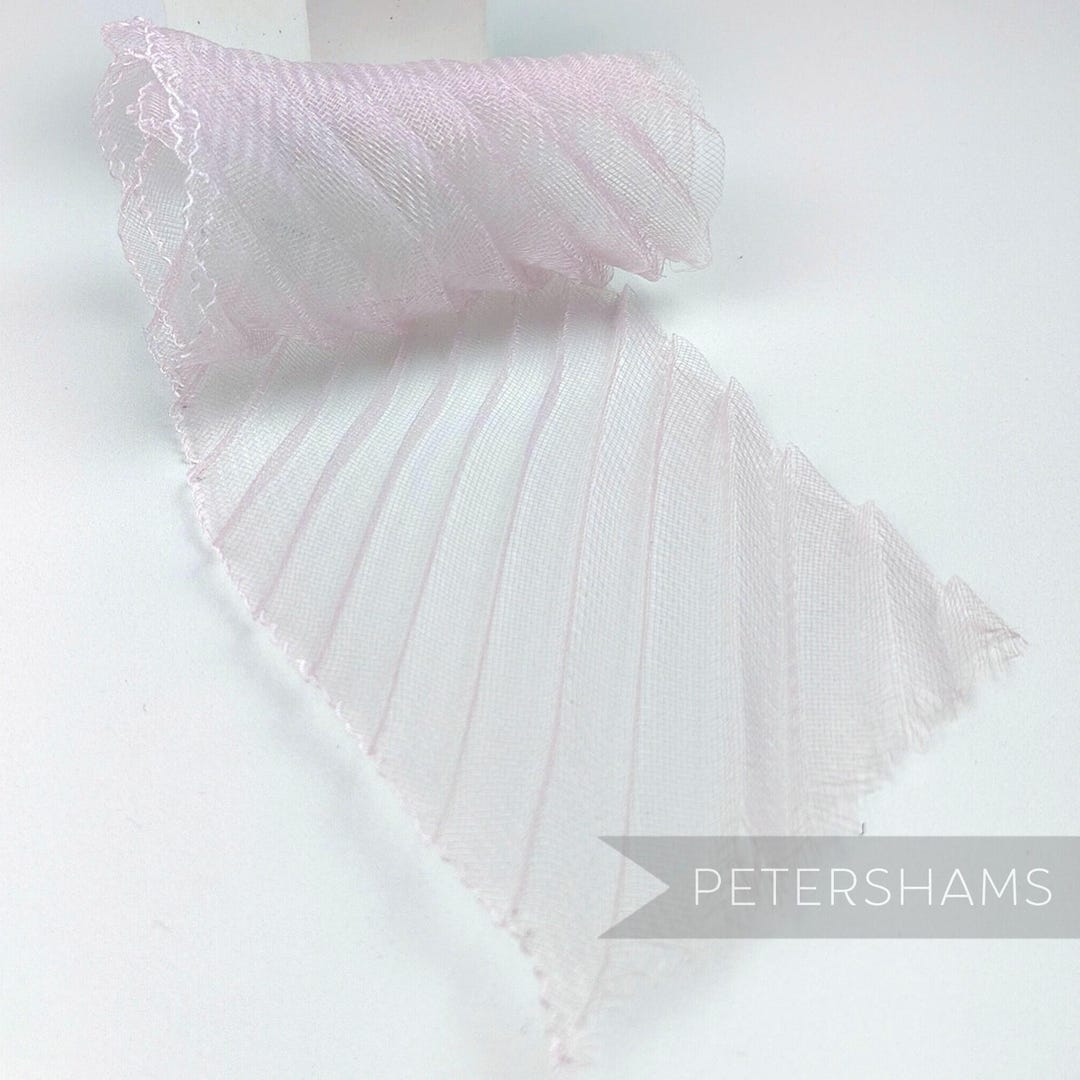 Rose Pink Diagonal Pleated Crinoline Strip (crin, Horsehair Braid) for ...