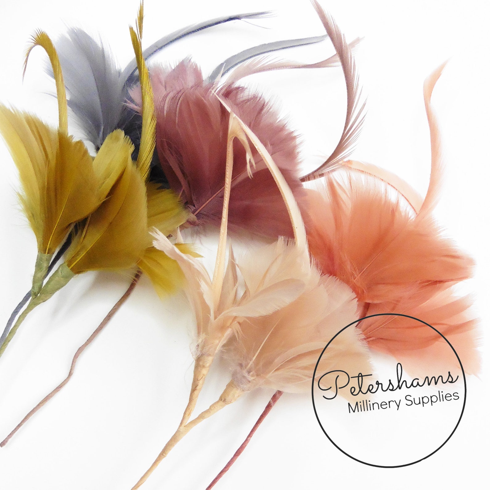 Petite Double Goose Feather Flower for Millinery & Hat Making - Etsy