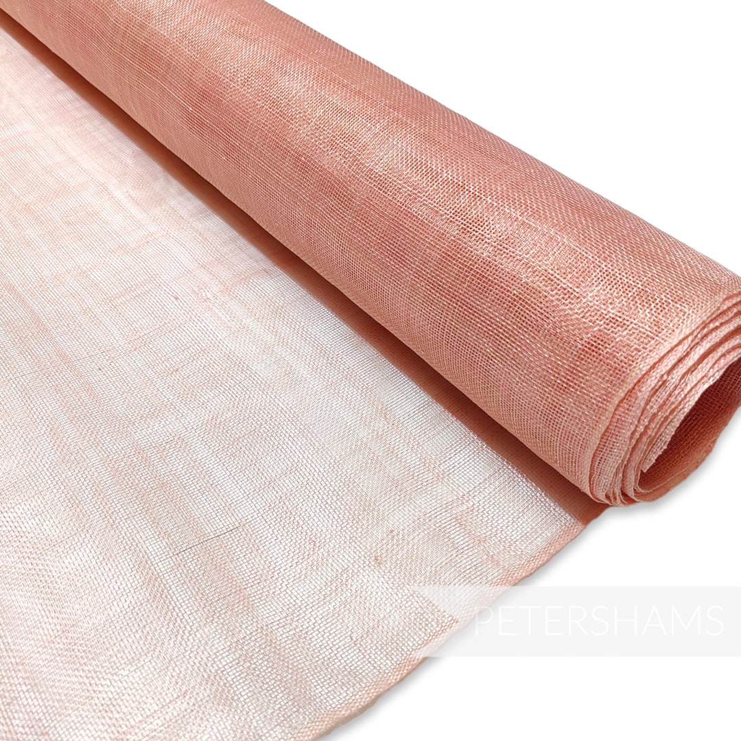 Pale Pink Sinamay Fabric for Millinery, Hat & Fascinator Making 1/2 ...