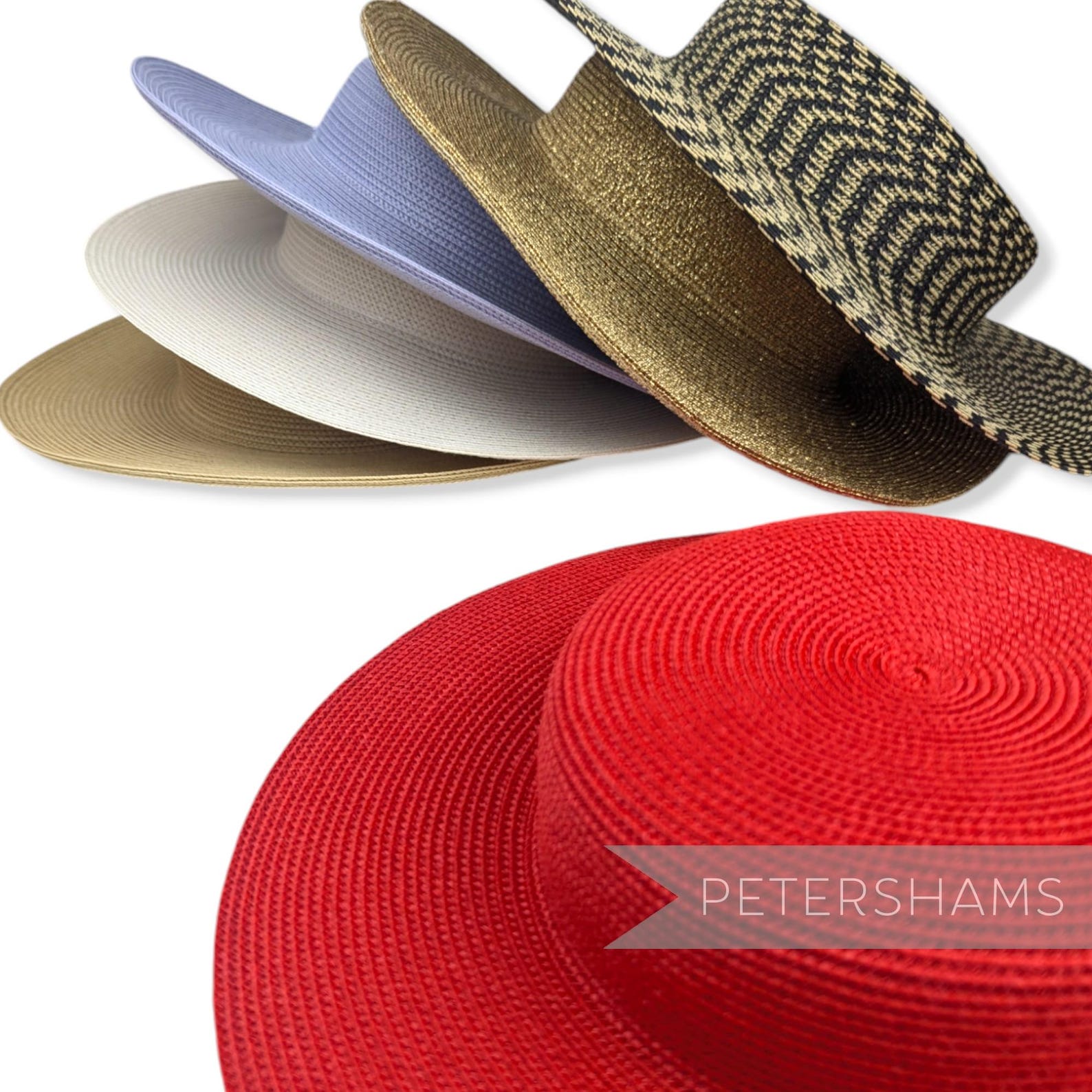 Small Brim Polybraid Boater Fascinator Hat Base for Millinery & Hat ...