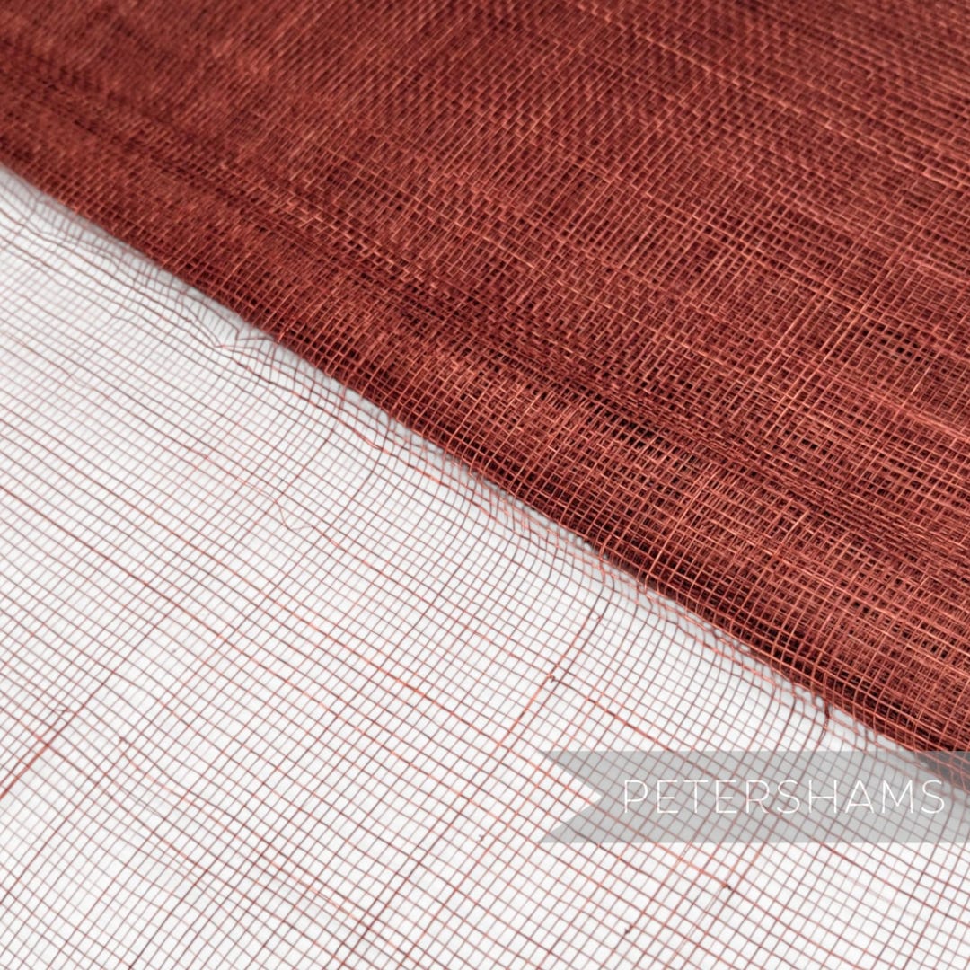 Cinnamon 48cm Wide Open Weave Sinamay Fabric for Millinery and Hat ...