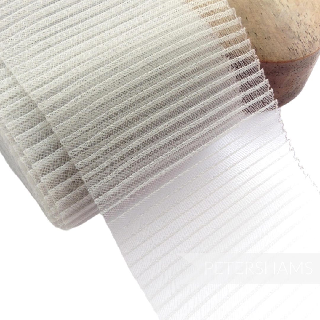 15cm (6 Inch) Wide Pleated Crinoline (crin, Horsehair Braid) for ...