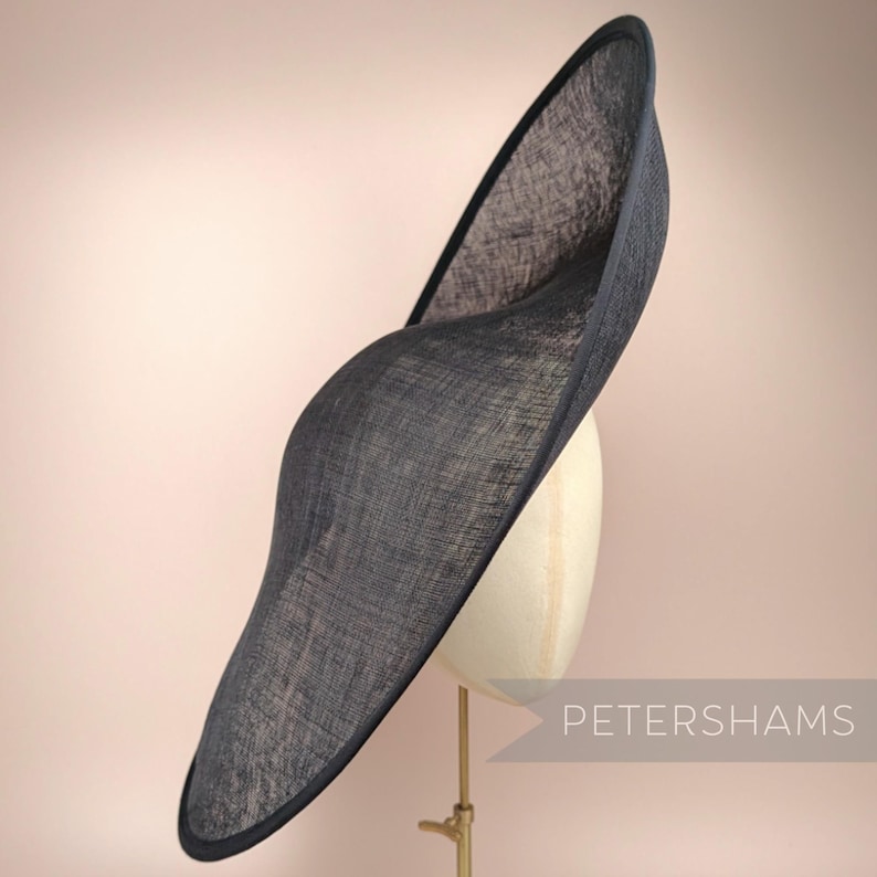 Super XL 52cm Sloped Sinamay Hat Base for Millinery & Hat Making ...
