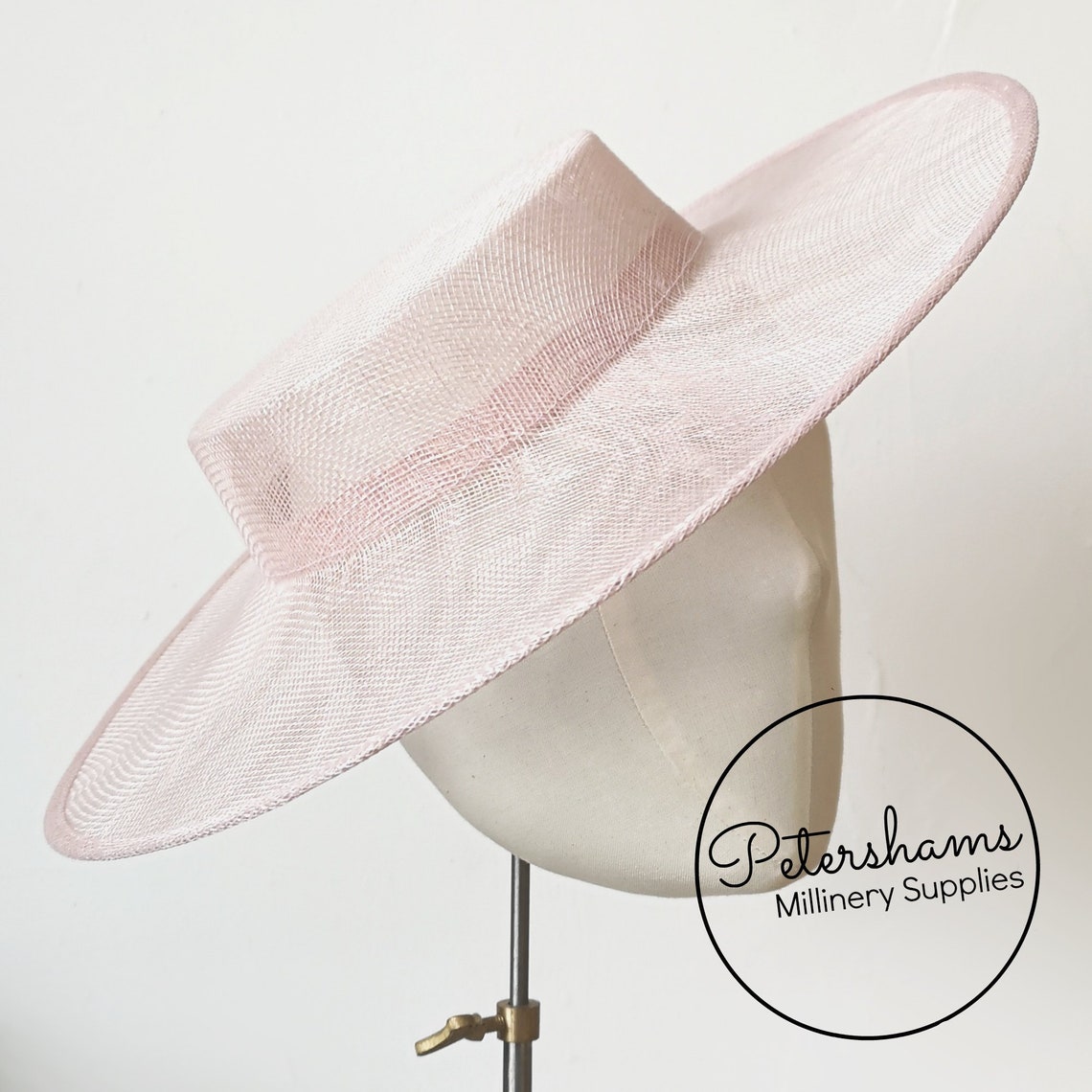 Large Brim Sinamay Boater Fascinator Hat Base for Millinery & - Etsy