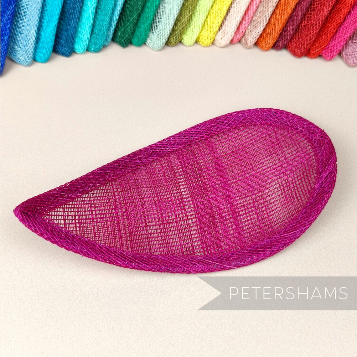 Teardrop Sinamay Fascinator Hat Base for Millinery & Hat Making - Red ...