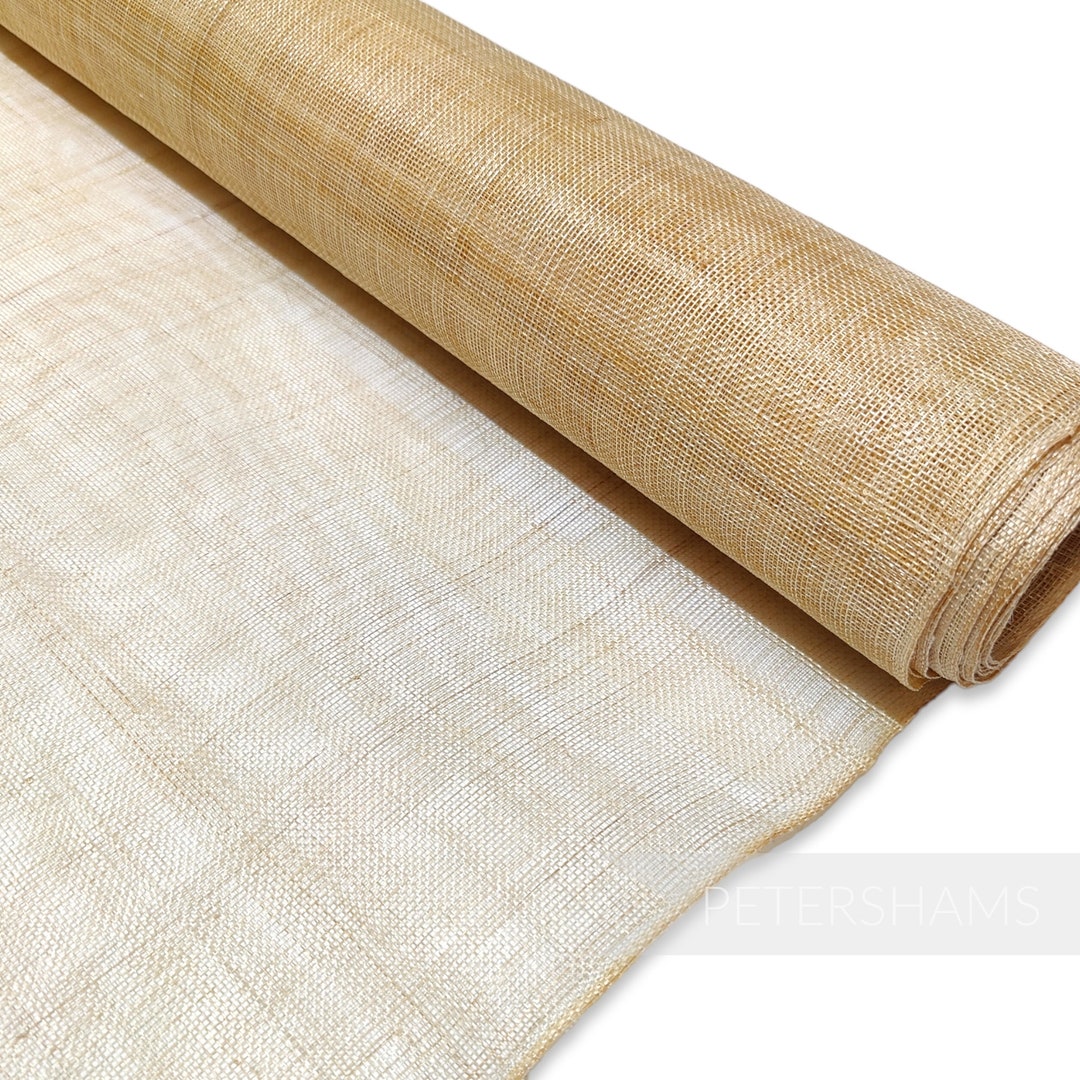 Natural Sinamay Fabric for Millinery, Hat & Fascinator Making 1/2 Metre ...