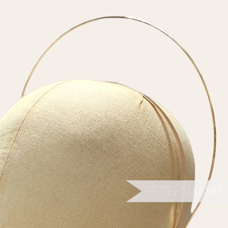 Halo Crown Metal Headband Frame for Millinery and Hat Making - Gold - Etsy