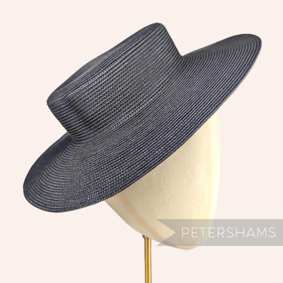 Small Brim Polybraid Boater Fascinator Hat Base for Millinery & Hat ...