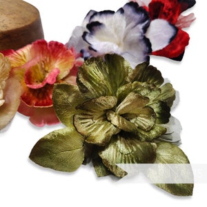 Vintage 'azaria' Czech Silk Velvet and Organza 10cm Gradient Dyed ...