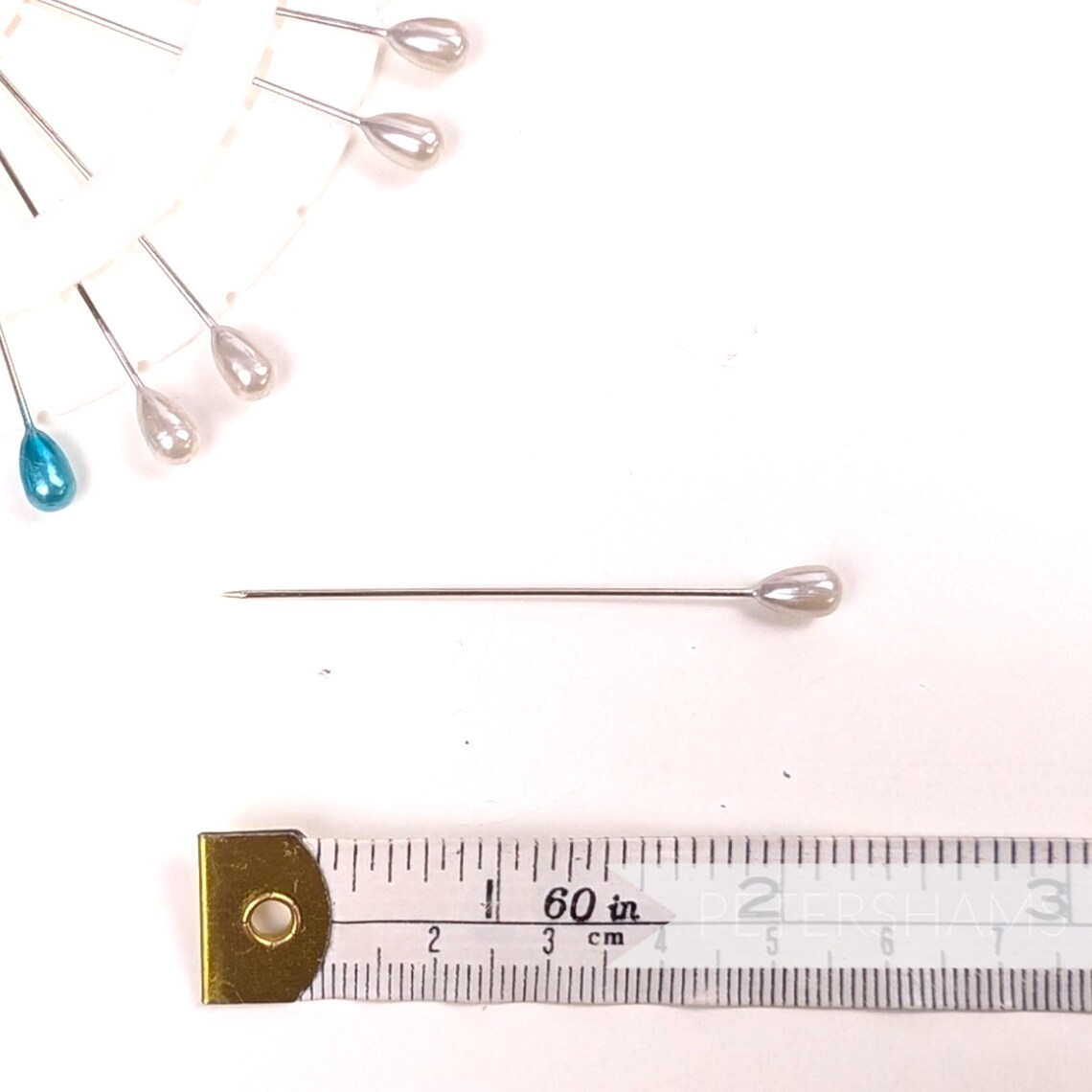 Set of 30 Vintage Inspired Long Teardrop Head Pins for Millinery ...