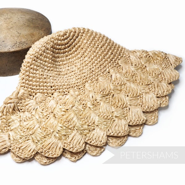 Scalloped Edge Hat - Etsy