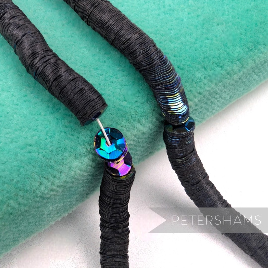 5mm Cupped Vintage French Sequin Worm Strings for Millinery ...