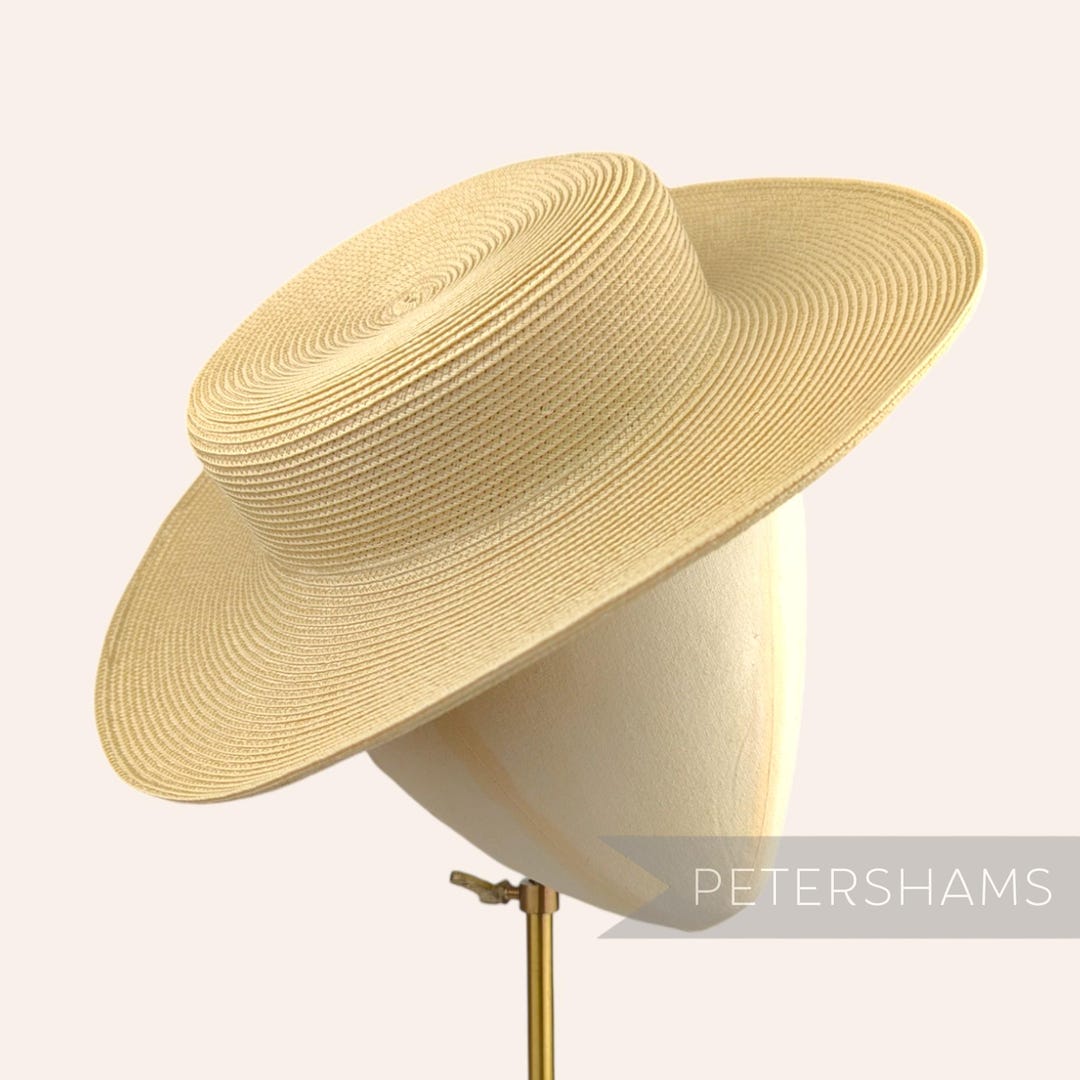 Small Brim Polybraid Boater Fascinator Hat Base for Millinery & Hat ...