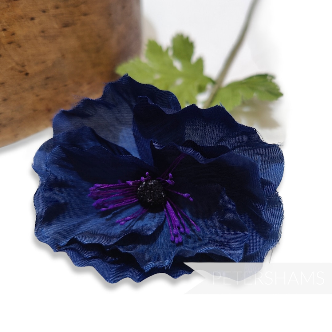 Vintage 'kenna' 1960s Czech Silk Poppy Flower for Millinery and Hat ...