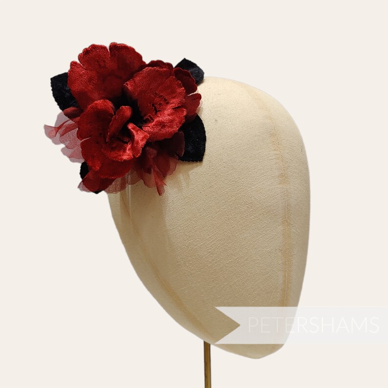Vintage 'azaria' Czech Silk Velvet and Organza 10cm Gradient Dyed ...