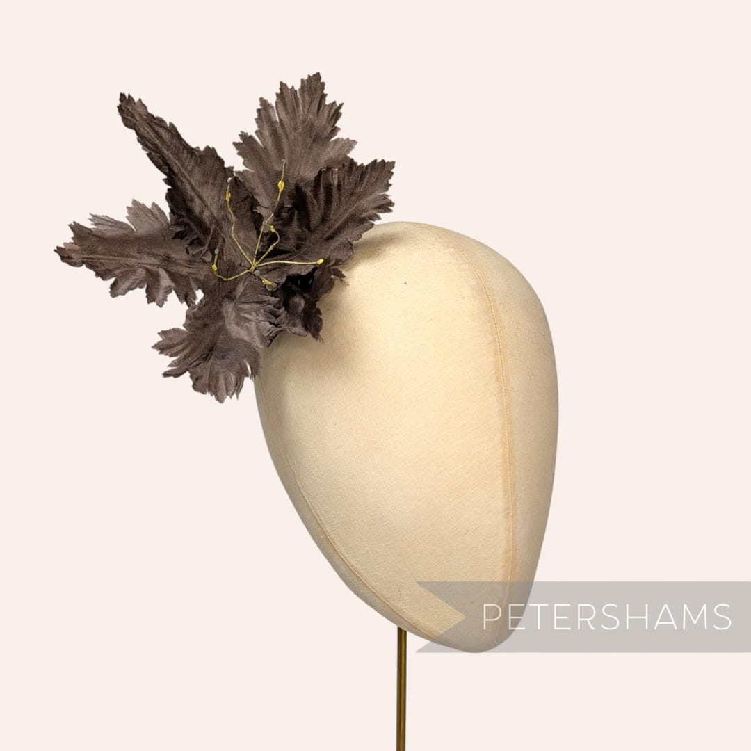 Deep Mink Vintage 'vanessa' 1950's German Silk Parrot Tulip Millinery ...