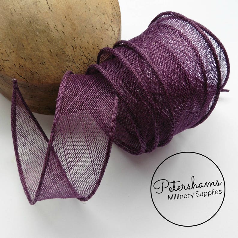 Hand Rolled Sinamay Ribbon Trim for Millinery Hat Making & - Etsy